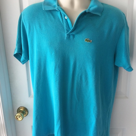 Lacoste | Shirts | Vintage Lacoste Izod Grand Patron Blue 0 Cotton Polo ...